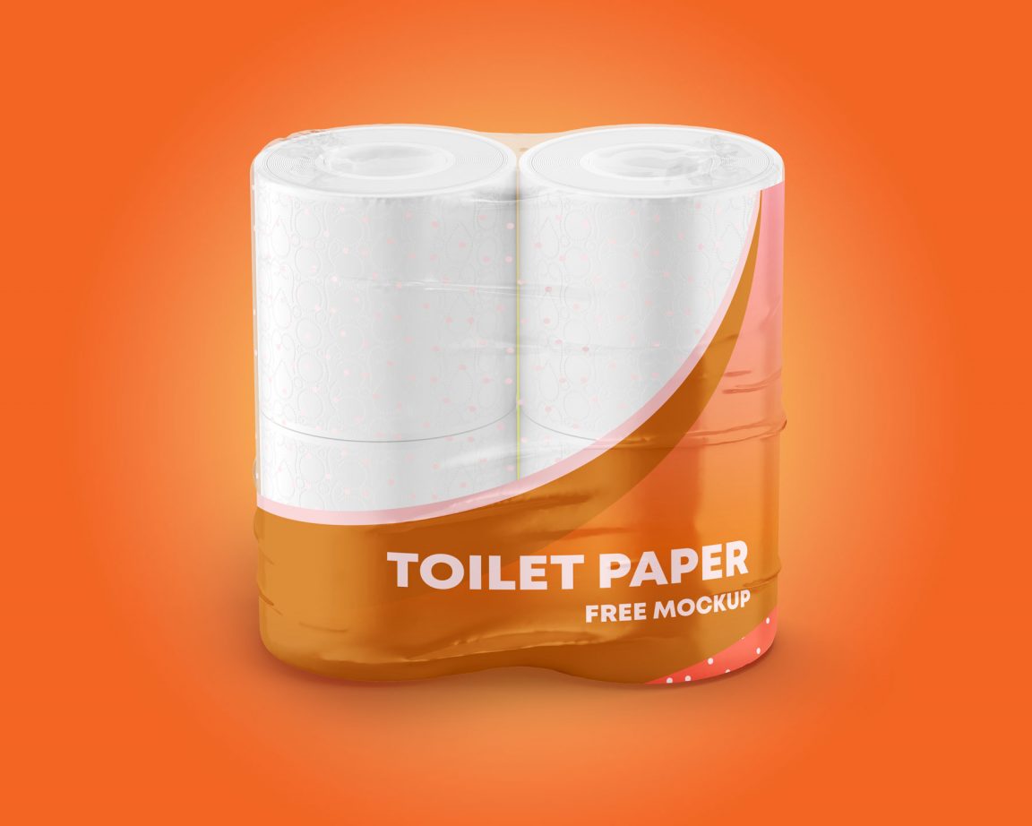 Free Toilet Tissue Rolls Mockups 3 set for Branding - Free Package Mockup