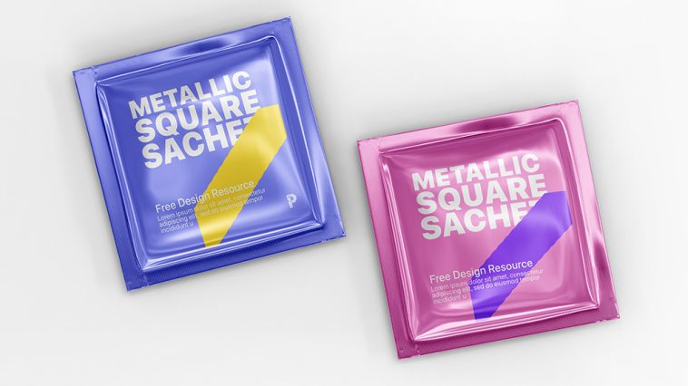 Free Plastic Zip Lock Packet/Bag Mockup Set - Free Package Mockups
