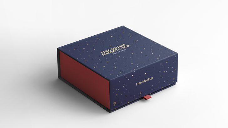 Free Luxury Slide Gift Box Mockup 3 Set - Free Package Mockups