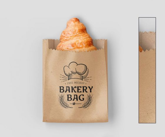 Free Bakery Paper Bag Mockups 3 Packaging Scenes - Package Mockup