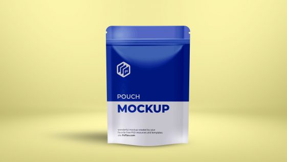 Free Window Pouch Almond Packaging Mockup - Free Package Mockups