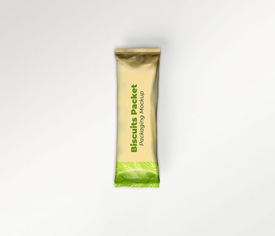 Free Biscuits Packet Packaging Mockup set - Free Packaging Mockup