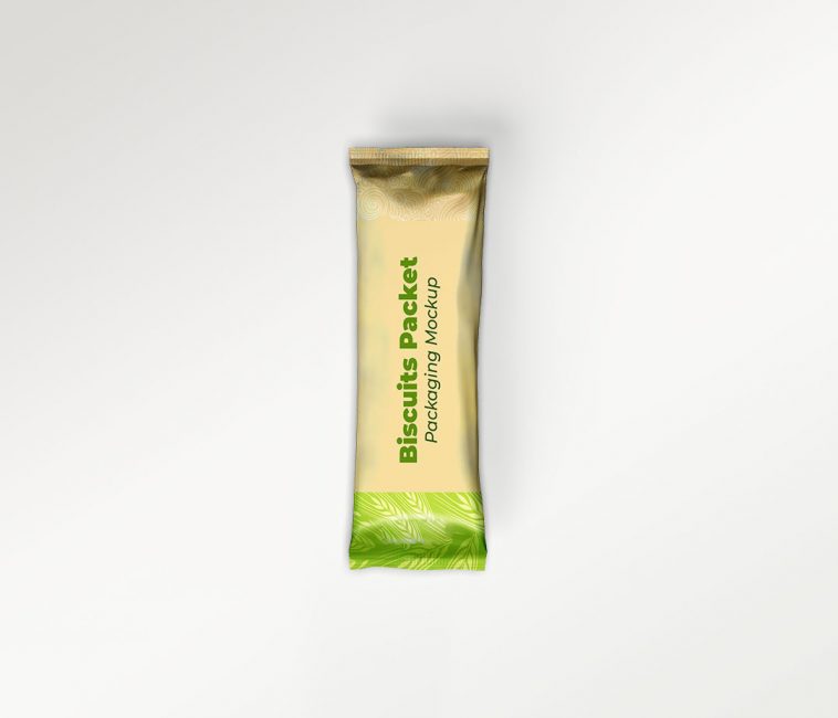 Free Biscuits Packet Packaging Mockup set - Free Package Mockup