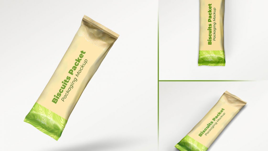Free Protein Bar Wrapper Mockup set - Free Package Mockups