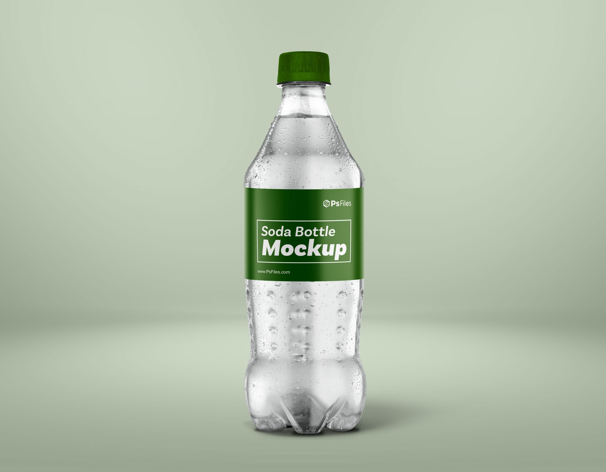Free Soda Drinks Bottle Branding Mockup - Free Package Mockup