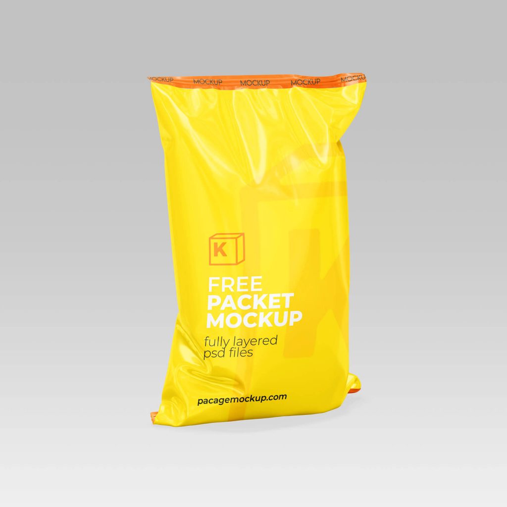 Free Brand Food and Chips Packet Mockup set - Package Mockup