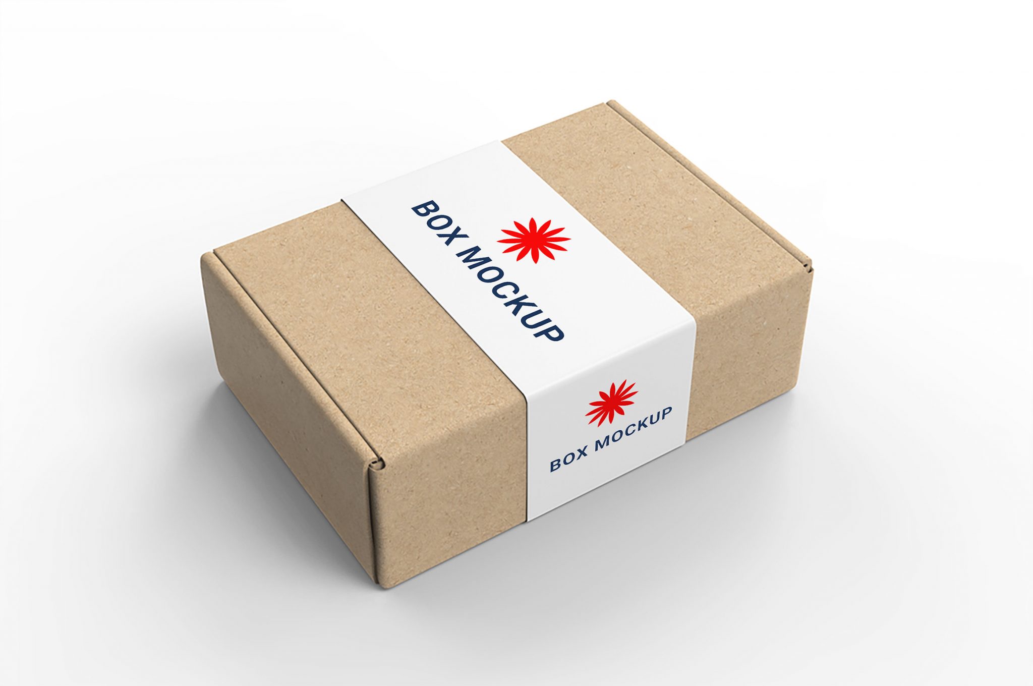 Free Kraft Cardboard Paper Pinch Lock Packaging Box Mockup - Free ...