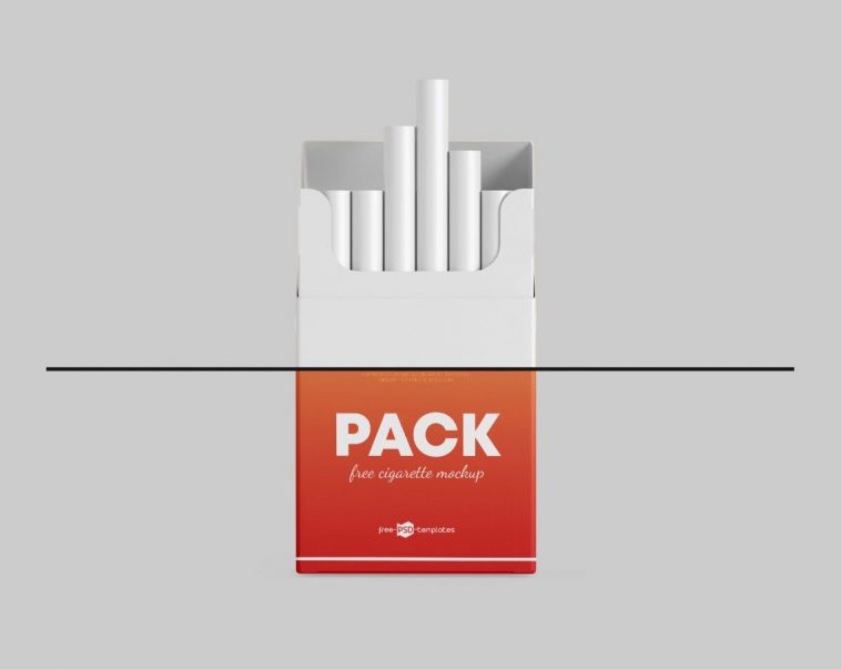Free Cigarette Pack Box Mockup set - PacageMockup