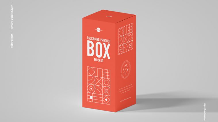 Free Box Mockup for Packaging - Package Mockups