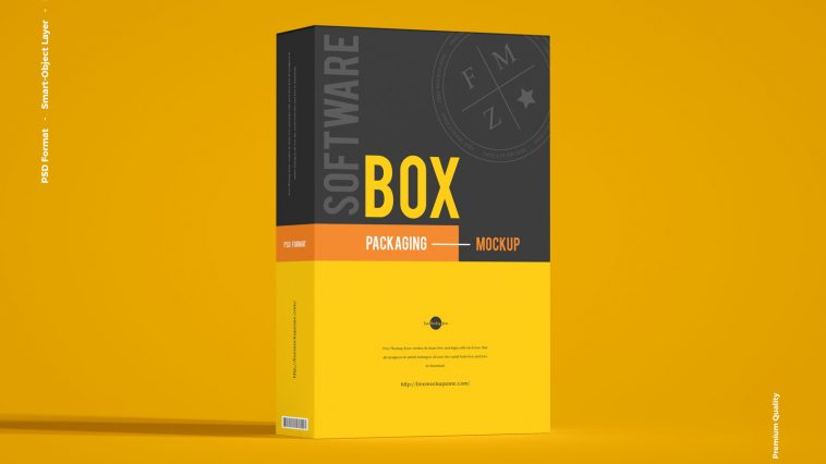 Free Software Box Mockup Bundle - Free Package Mockups
