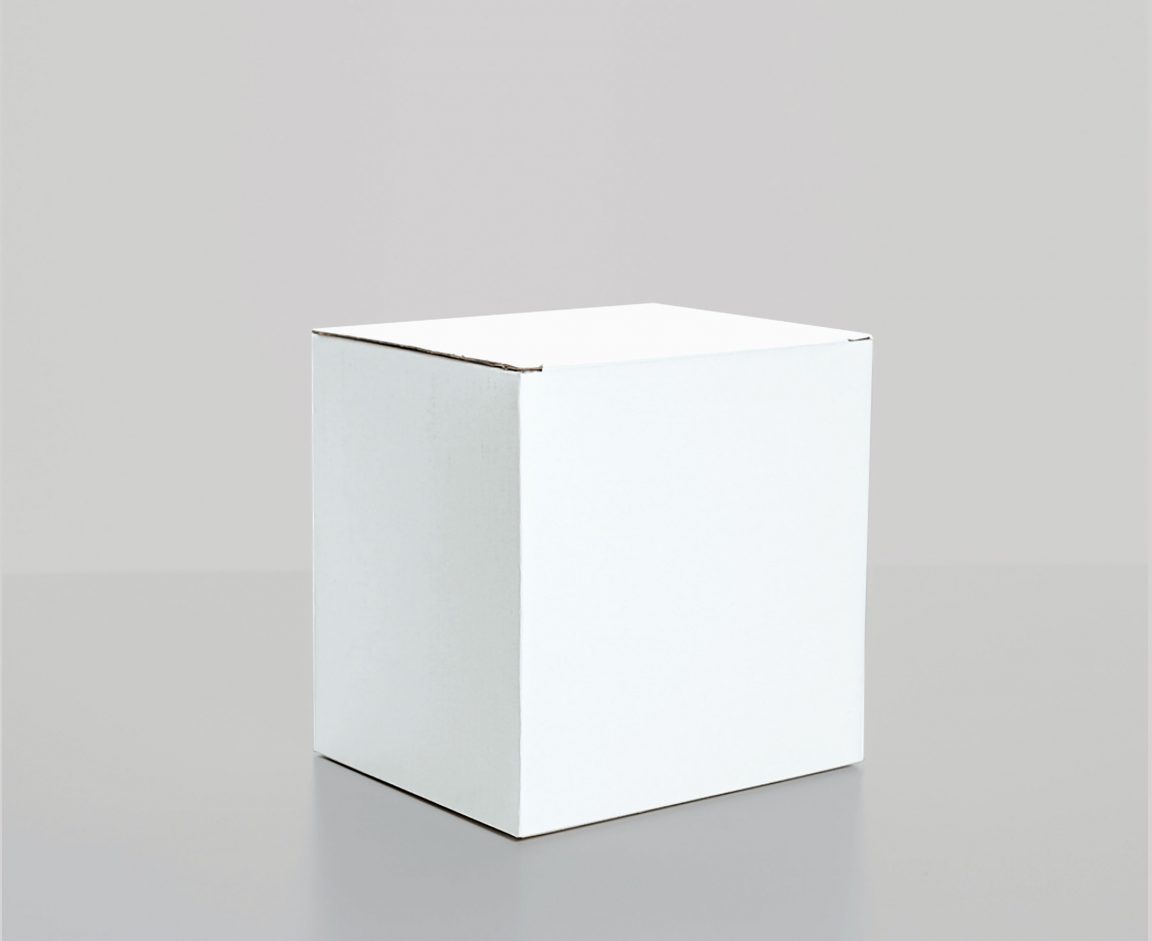 Free Square White Box Mockup for Packaging - PacageMockup