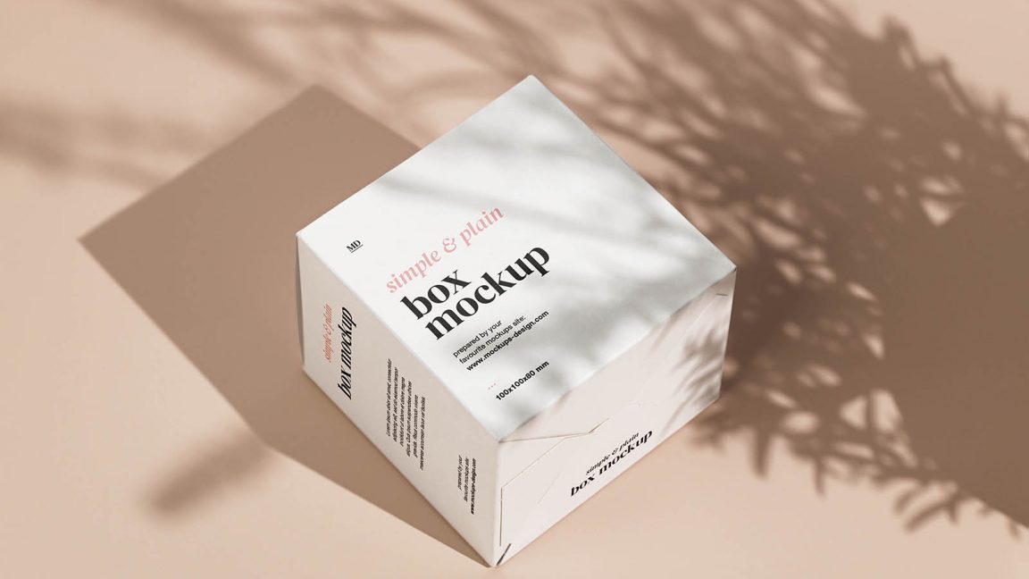 Free Square Packaging Box Mockups Grid View - Free Package Mockups