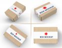 Free Kraft Cardboard Paper Pinch Lock Packaging Box Mockup - Free ...