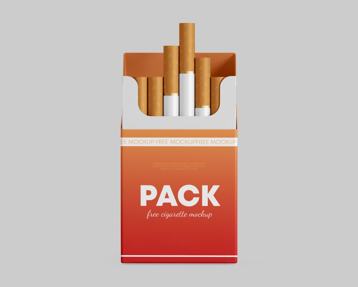 Free Cigarette Pack Box Mockup PSD — 6 Free Templates - PacageMockup