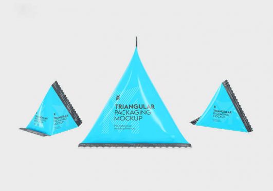 Free Tetrahedron Milk Packaging Mockups 3 different view - Free Package ...