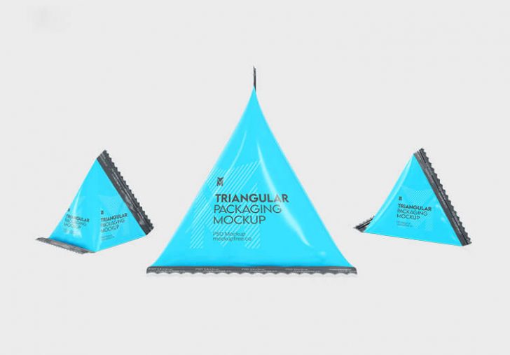 Free Tetrahedron Milk Packaging Mockups 3 different view - Free Package ...