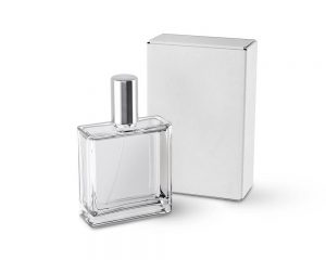 Free Perfume Bottle with Box Mockup - Free Package Mockup