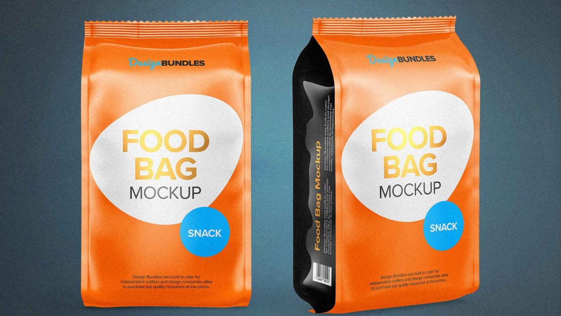 Free Glossy Universal Bag Mockup for Packaging - Free Package Mockups