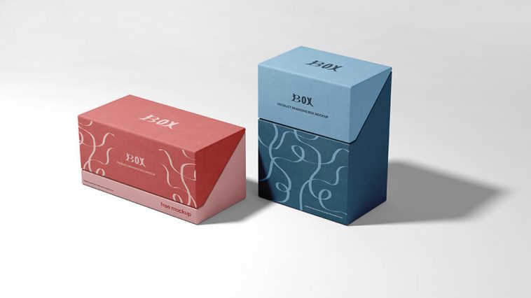 Pinch Lock Box Mockups set - Free Package Mockups