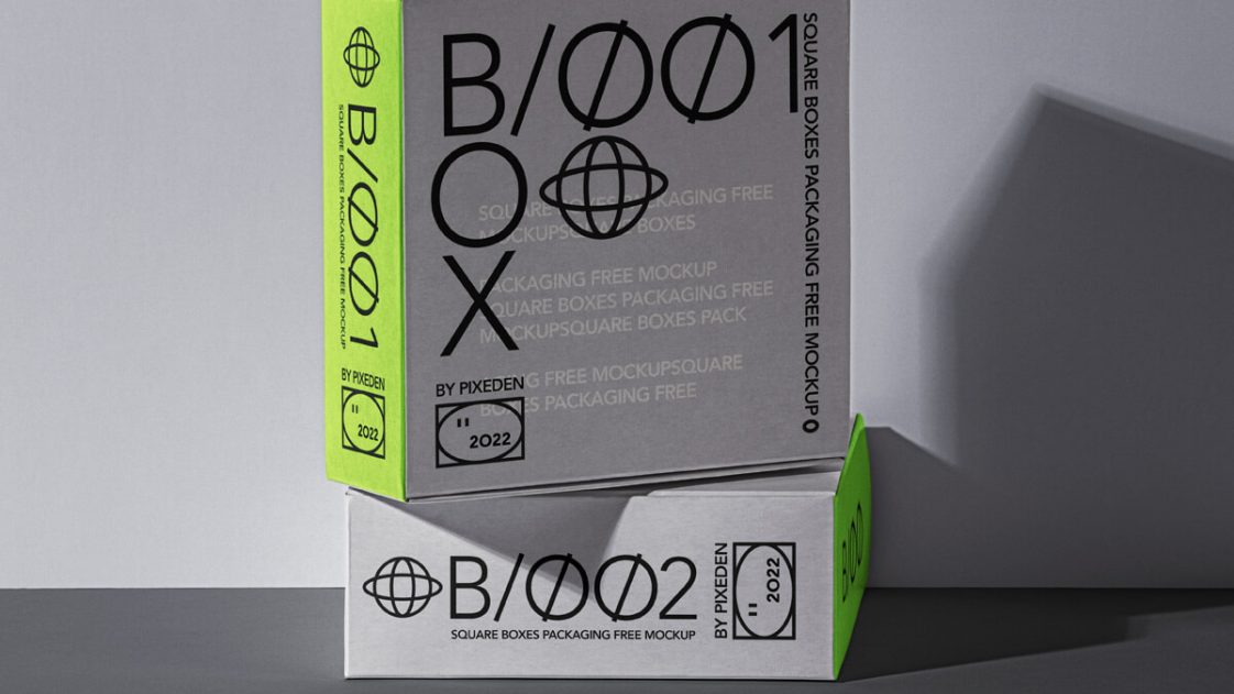 Free TV and Electronic Product Packaging Box Mockup - Package Mockups