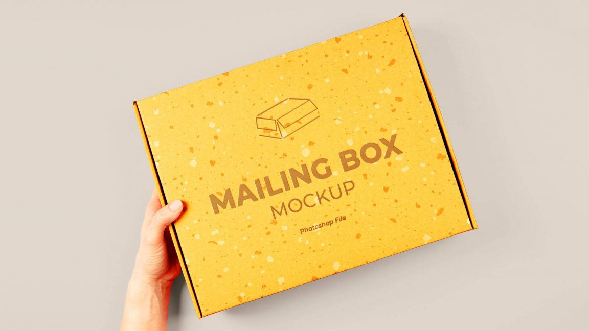 Free Free Delivery Shipping Box Mockup - Free Package Mockups