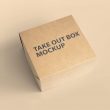 Free Kraft Paper Take Out Packaging Box Mockup - Free Packaging Mockup