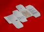 Free Unfolded Rectangle Packaging Box Mockup in Perspective view