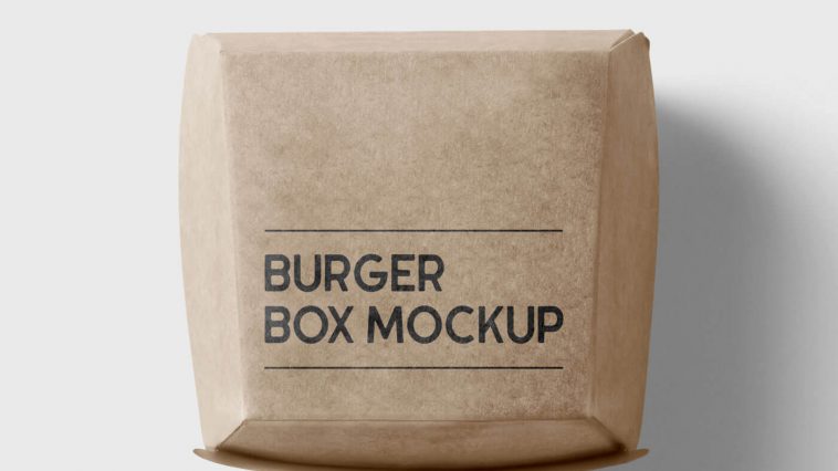 Takeaway Burger Food Packaging Mockup set - Free Package Mockups
