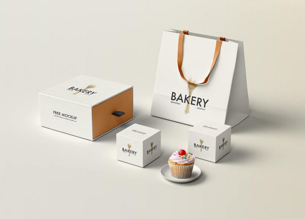 Bakery Logo Branding Mockup free - PacageMockup