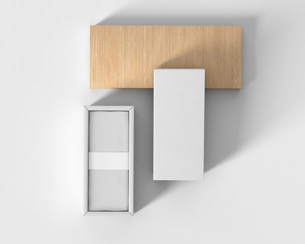 Free Vertical Gift Box Mockup Top view - Free Package Mockup