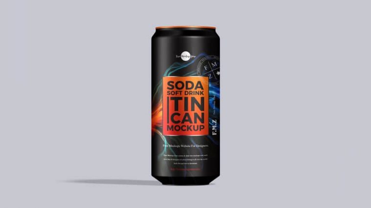 Free Tuna Tin Can Mockup - Free Package Mockups