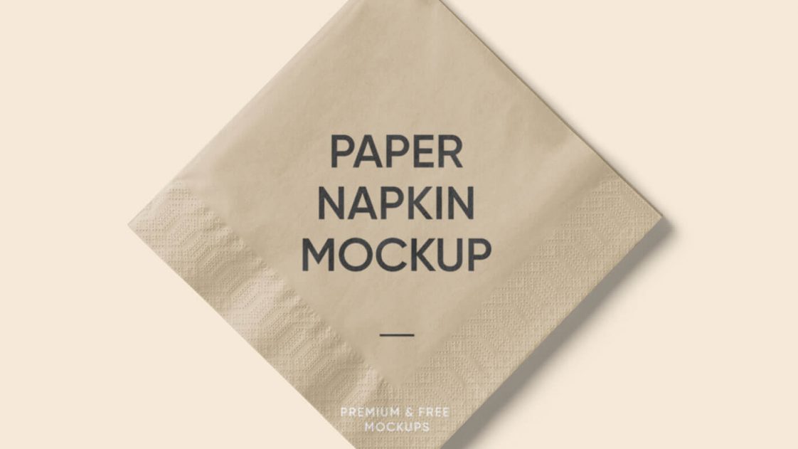 Free Napkin/Tissue Paper Mockup - Free Package Mockups