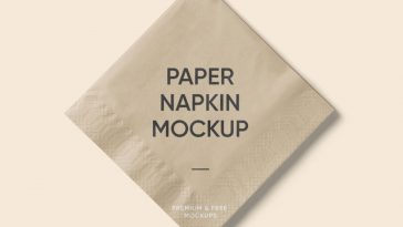 Napkin Mockup - Package Mockups