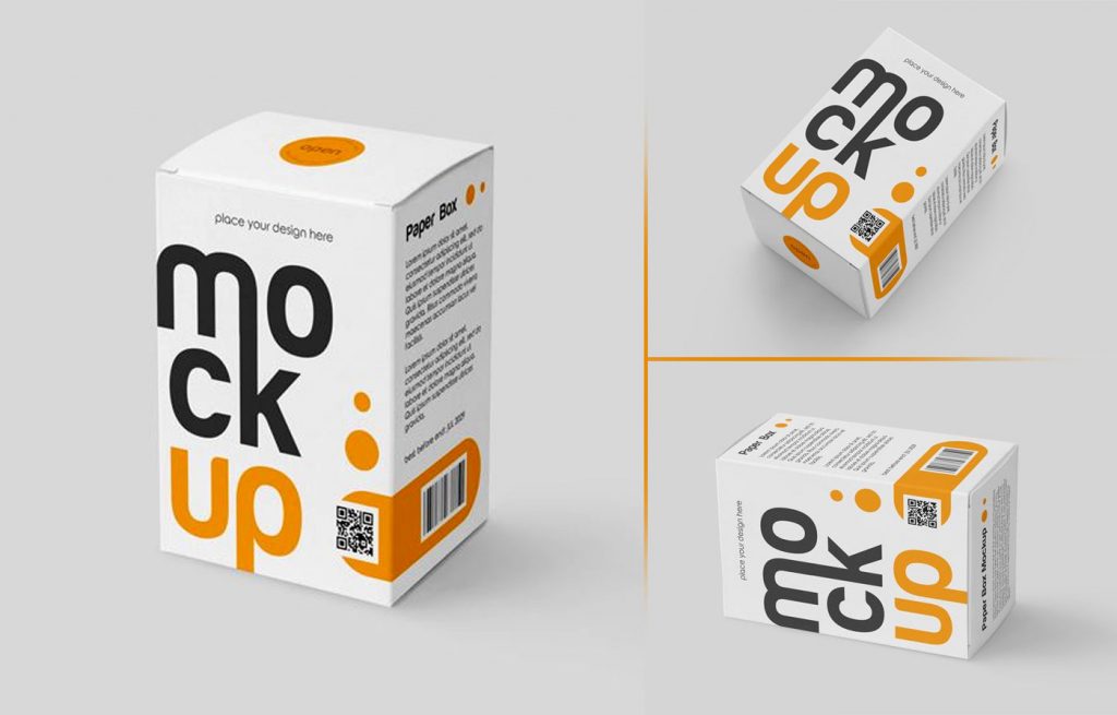 5 Free Product Packaging Paper Box Mockups - Free Package Mockup