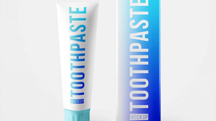 Free Toothpaste Tube Mockup - Free Package Mockups