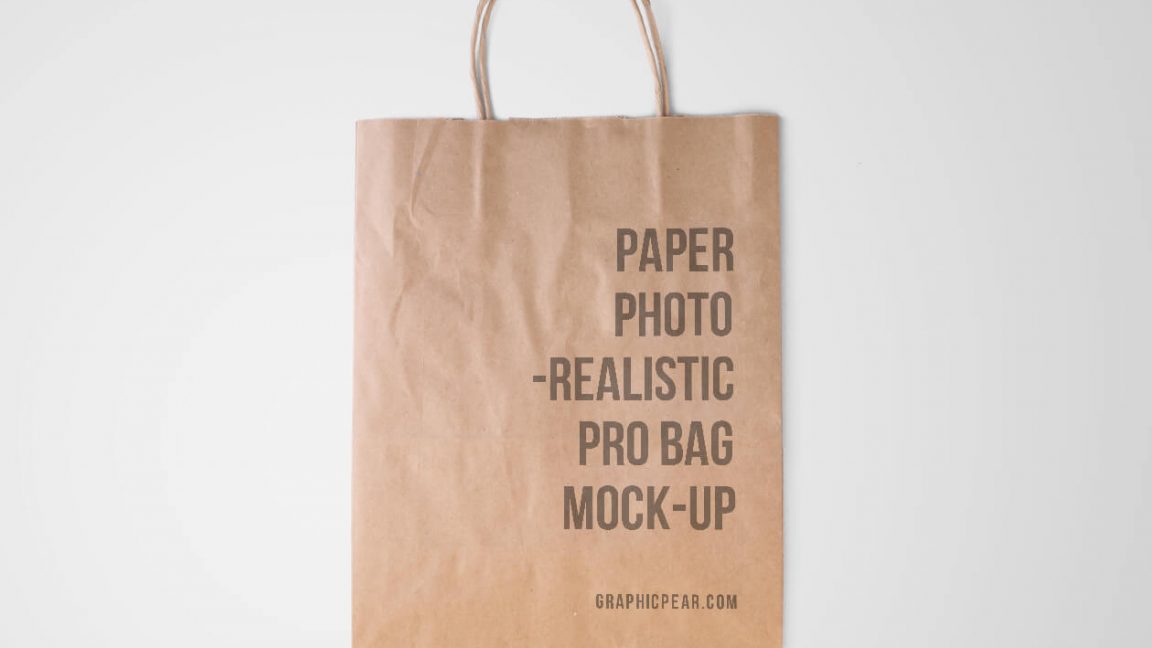 Free Kraft Paper Bag Mockup - Free Package Mockups