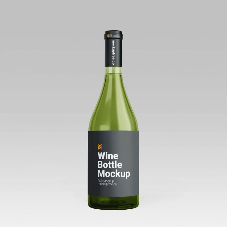 Free Wine Bottle Mockups set - Free Package Mockup