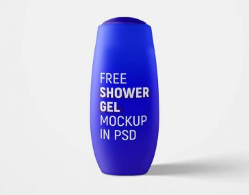 Free Shower Gel Plastic Bottle Mockup set - Package Mockup