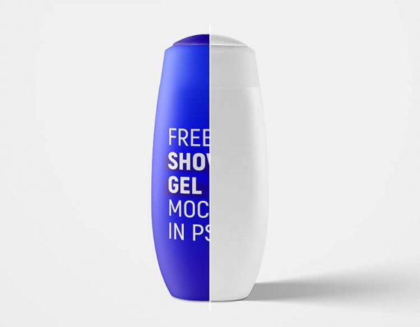 Free Shower Gel Plastic Bottle Mockup set - Package Mockup