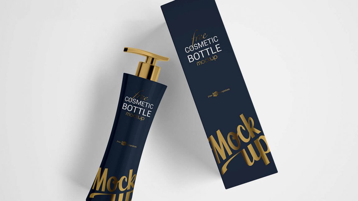 Skin Care Lotion Bottle Mockup - Free Package Mockups