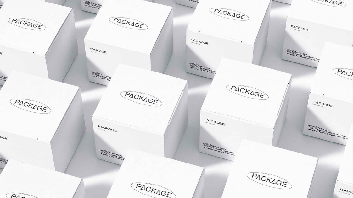 Free Square Packaging Box Mockups Grid View - Free Package Mockups
