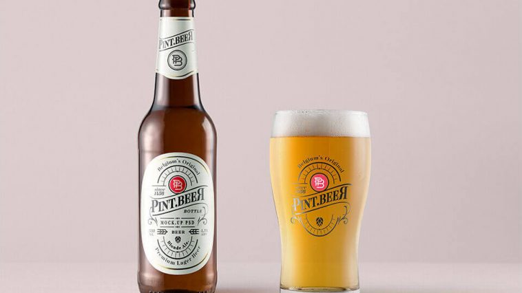 Pint Glass Mockup - Package Mockups