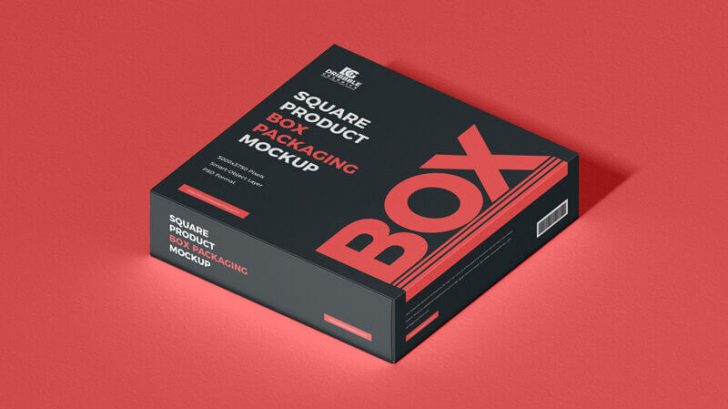 Top View Mailer Box Mockup - Free Package Mockups