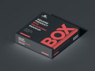Free Isometric Delivery Packaging Box Mockup - Free Package Mockup