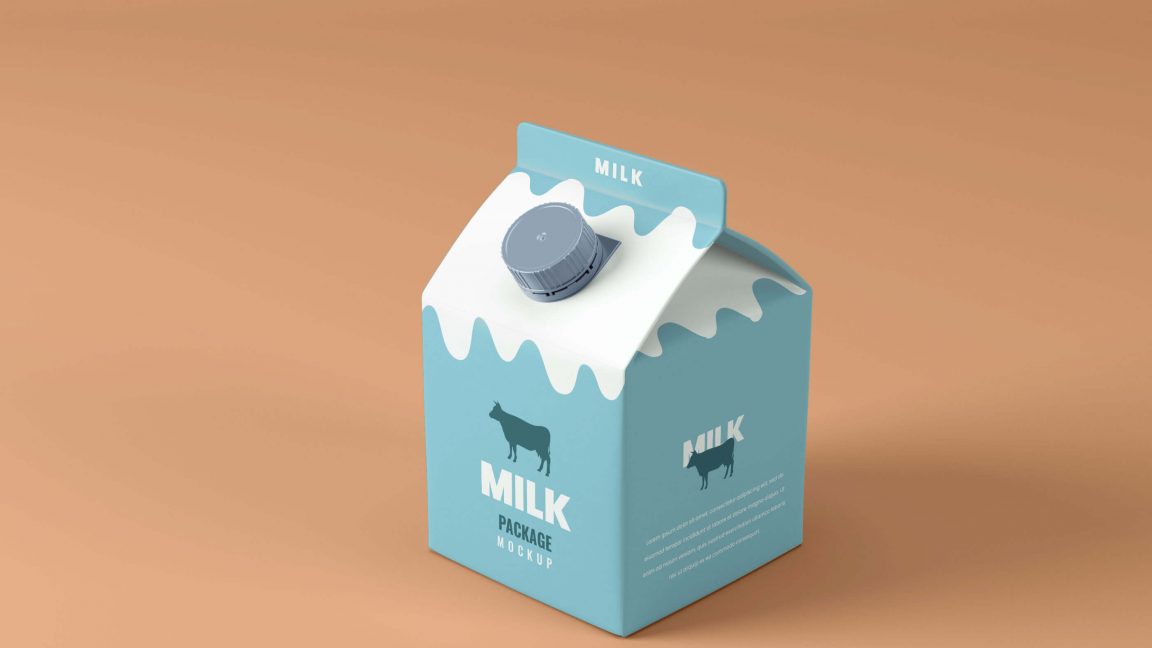 Free Juice Carton Tetra Pack Mockup - Free Package Mockups