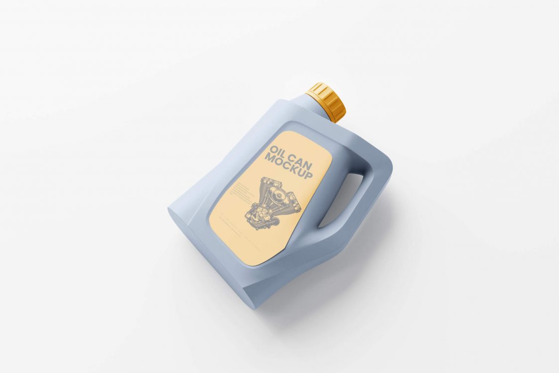 10 Free Engine Oil Can Mockup set for Packaging and Branding - Free ...