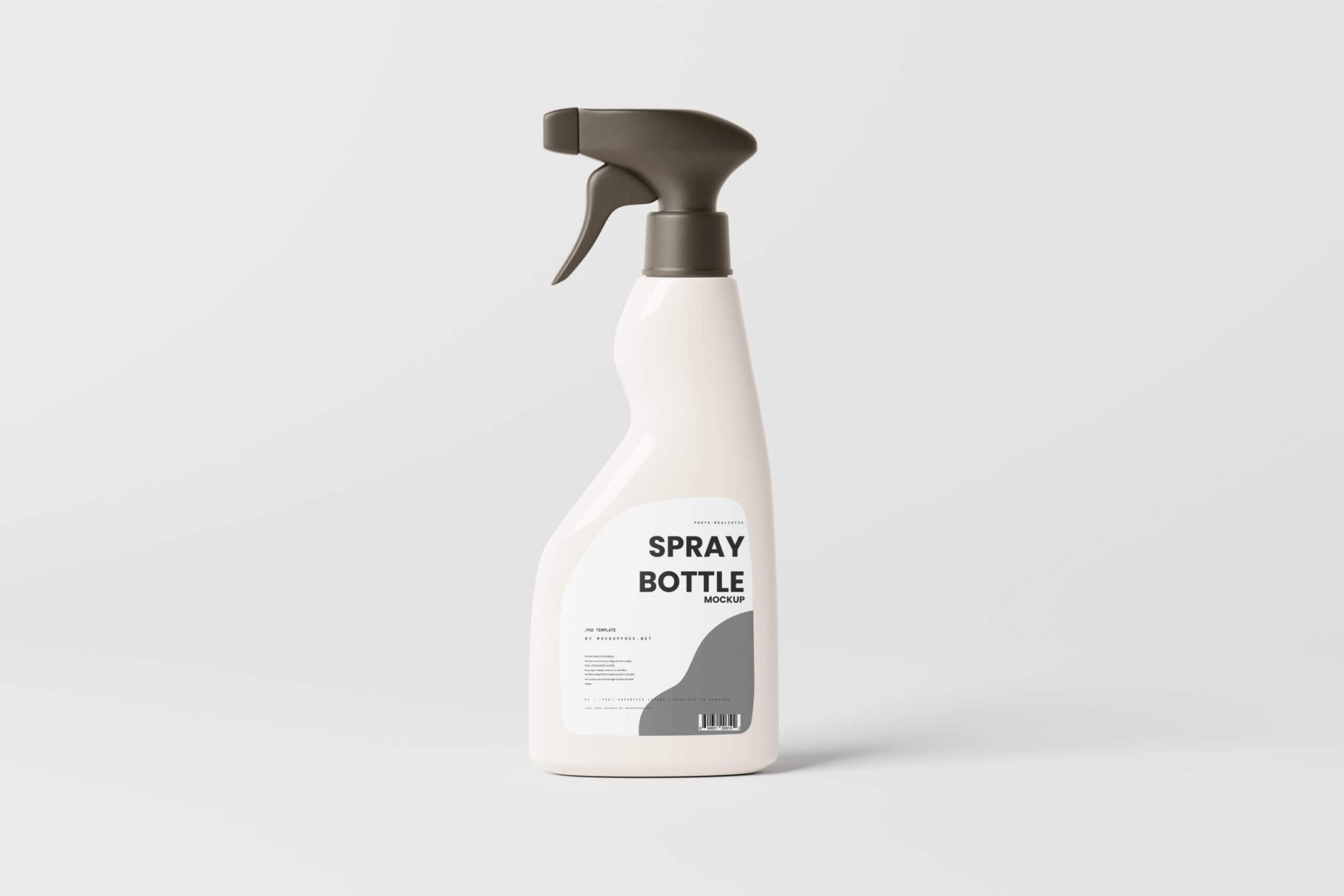 10 Free Cleaner Spray Bottle Mockups set - Free Package Mockup