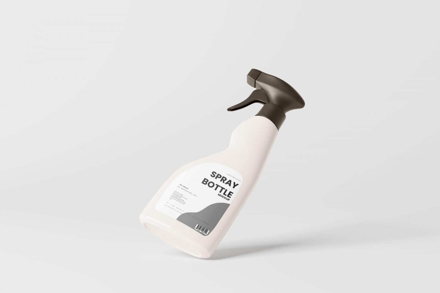10 Free Cleaner Spray Bottle Mockups set - Free Package Mockup