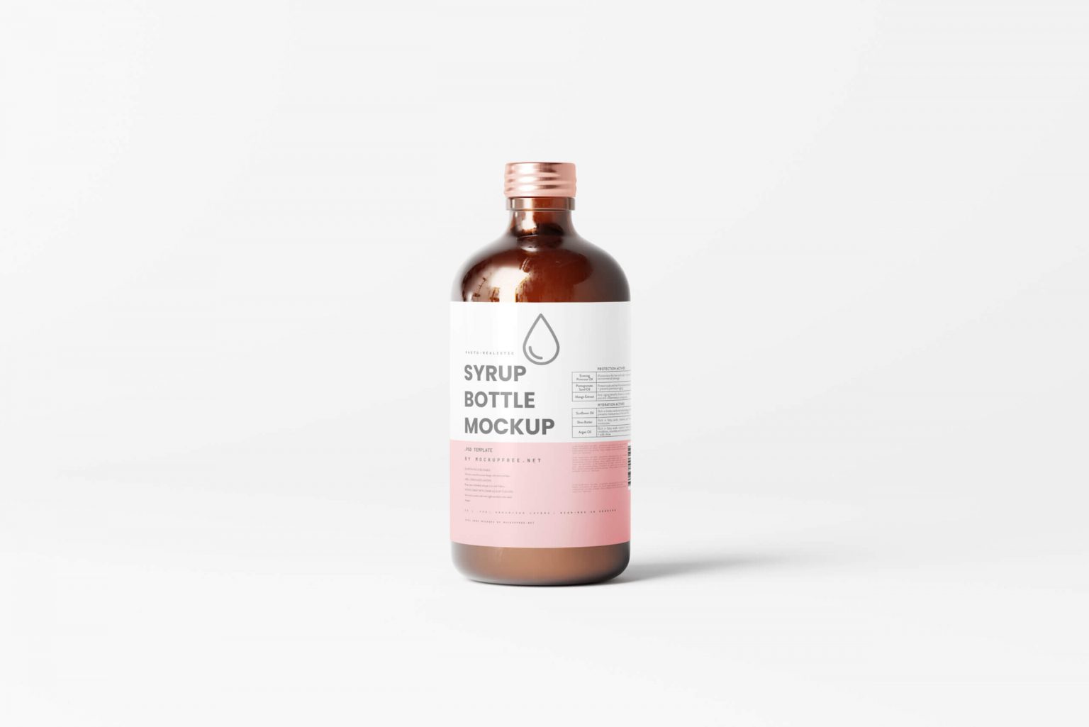 12 Free Syrup Bottle and Packaging Box Mockups set - PacageMockup