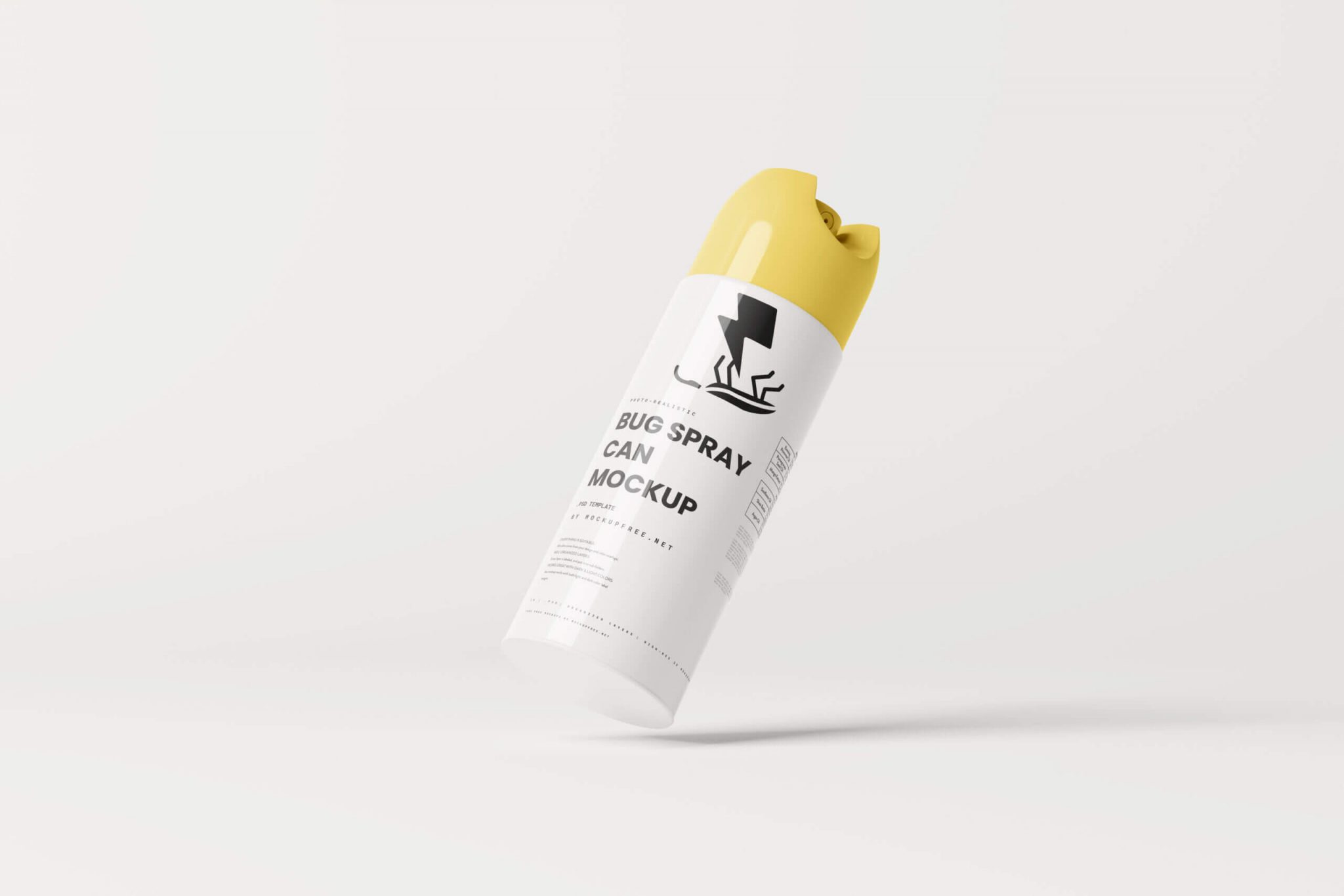 7 Free Bug Spray Bottle Mockups Files - Free Package Mockup